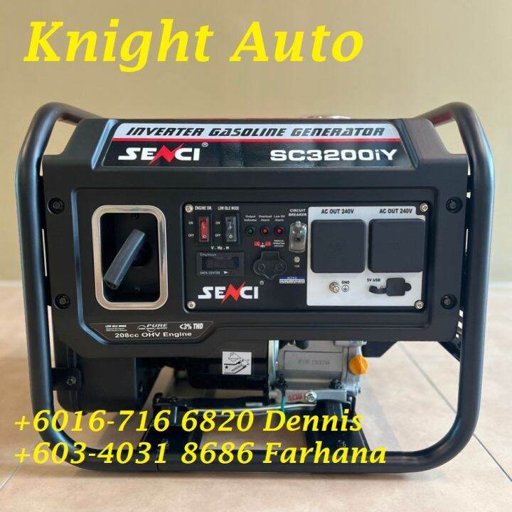 Senci SC3200iY Inverter Generator c/w Engine AP170F 3kw ID34555 | Lazada