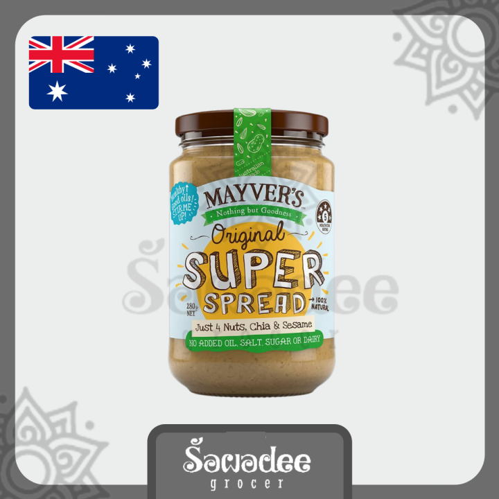 【READY STOCK】MAYVER'S Original Super Spread Peanuts Butter 280gm ...