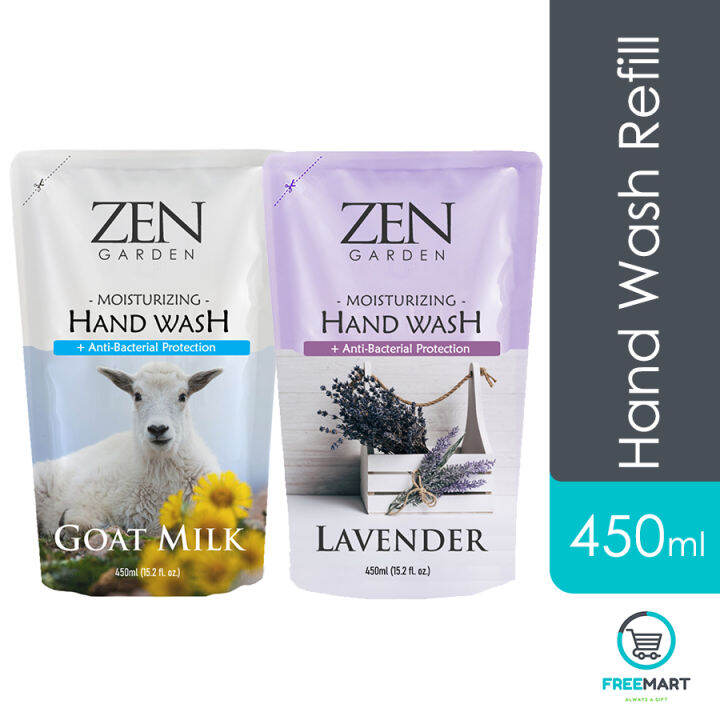 Zen Garden Hand Wash Refill Pack 450ml - Lavender / Goat's Milk | Lazada