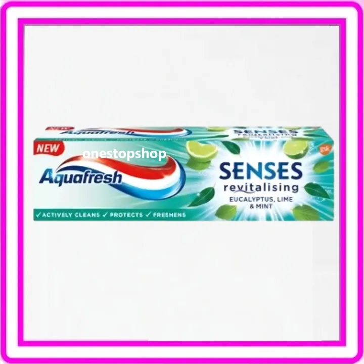 Aquafresh Senses Revitalising Eucalyptus, Lime & Mint Toothpaste 75mL ...