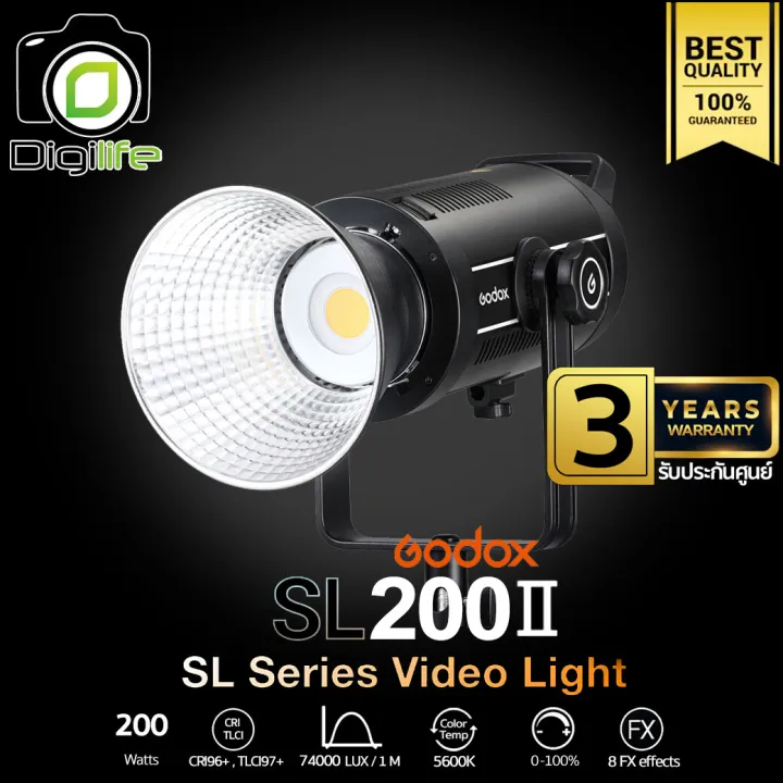 Godox LED SL200II - LED Video Light 5600K 200W White Ver. - Bowen ( SL ...