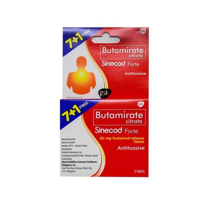 FORTE Butamirate Citrate 50mg 7 1 Tablets | Lazada PH