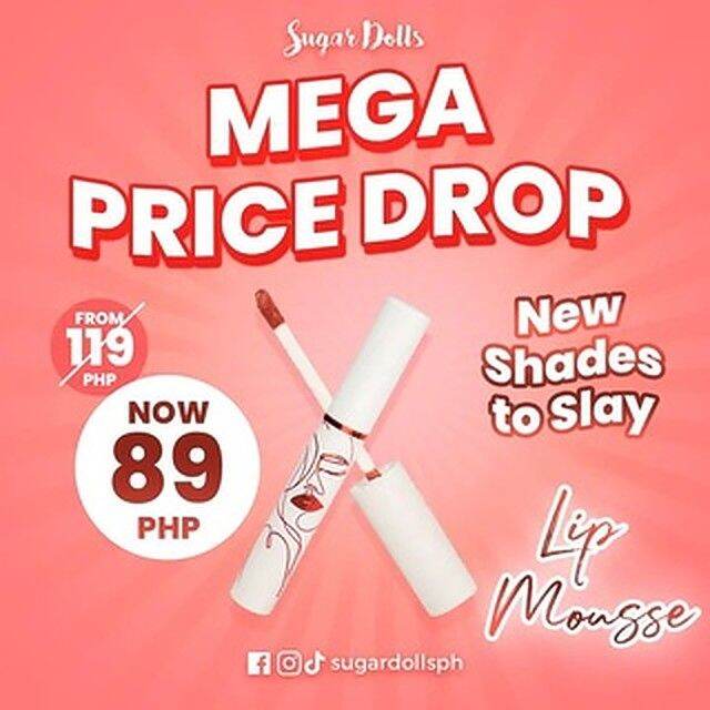 SUGAR DOLLS Lip Mousse Soft Vivid Matte Lip Cream | Lazada PH