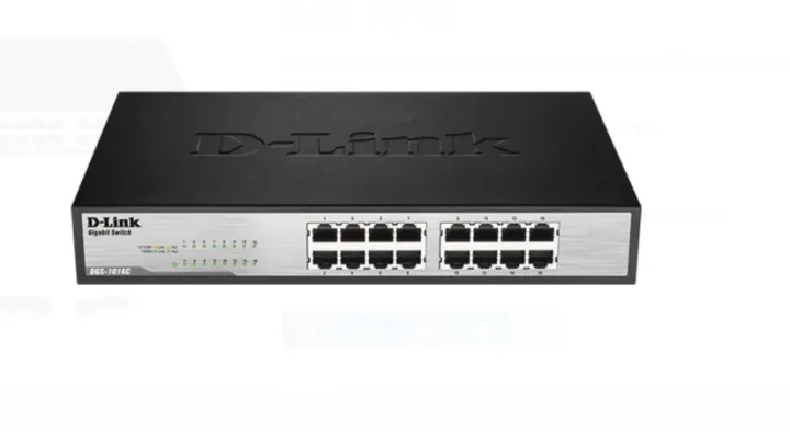 HUB D-Link 16-Port Gigabit Unmanaged Switch - DGS-1016C | Lazada.co.th