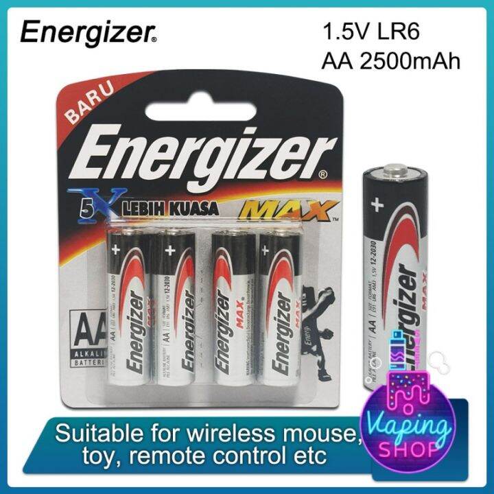 Energizer AA 1.5V 2500mAh LR6 AM3 MN1500 Alkaline Toys Flashlight Mouse Clock Camera Dry Primary ...