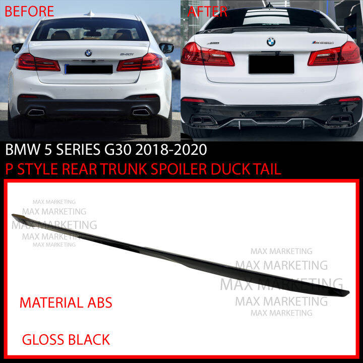 BMW 5 SERIES G30 2018-2020 P STYLE REAR TRUNK SPOILER DUCK TAIL WITH ...