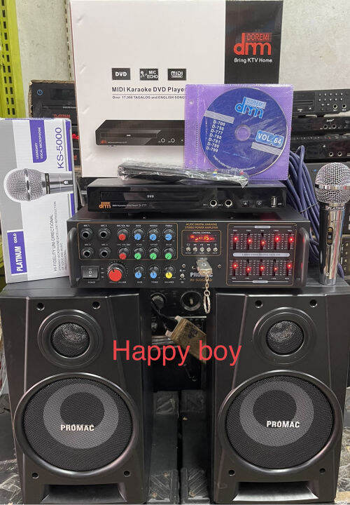 Videoke set karaoke megapro doremi midi karaoke DVD player with promac ...