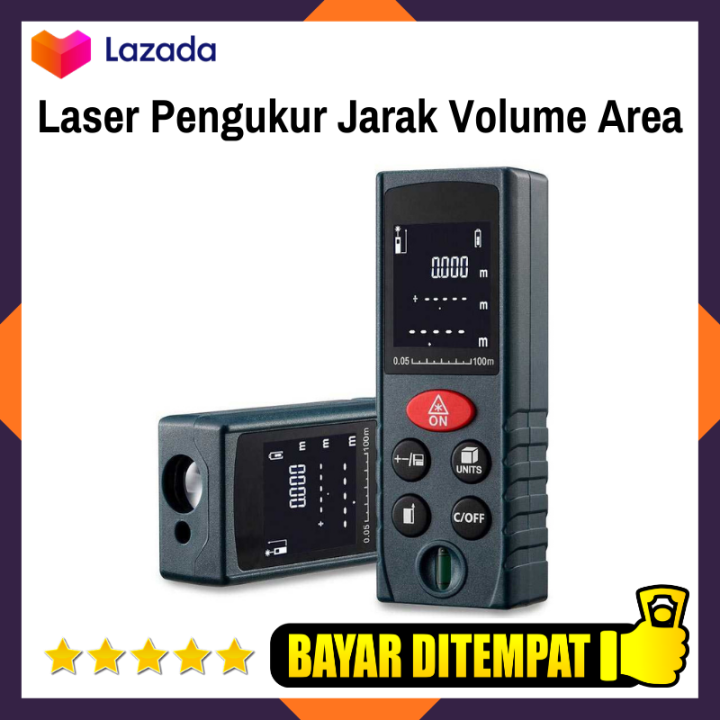 Alat Ukur Jarak Volume Area / Pengukur Jarak Digital / Laser Meteran ...