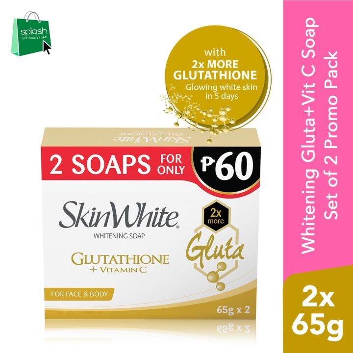 SkinWhite Whitening Gluta Vitamin C Soap 65g x 2 Promo Pack | Lazada PH