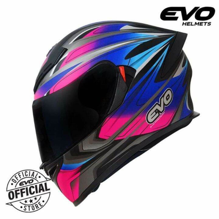 EVO GSX3000 Drift v2 - Fullface Dualvisor Helmet (Free Clear visor ...