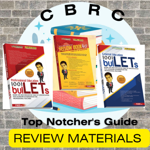 Top Notcher Guide CBRC LET Reviewer Set GenEd & ProfEd BulLETs + Yellow ...