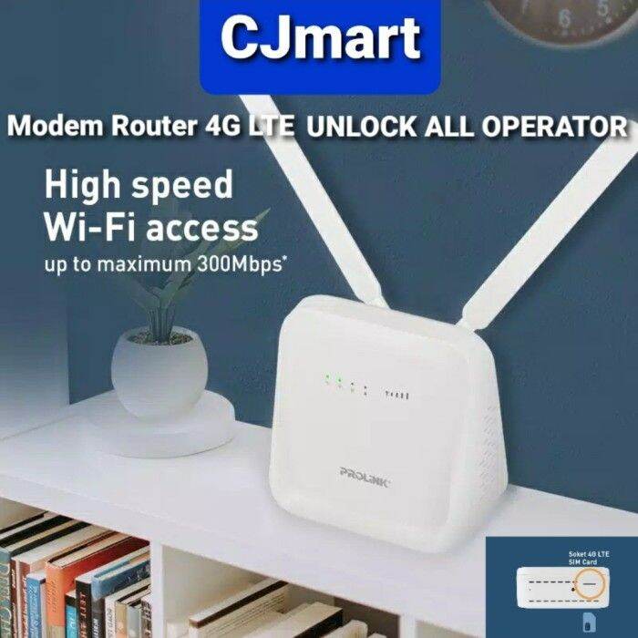 PROLiNK Smart 4G LTE Wireless Router 300Mbps With Voice PRN3006L WiFi ...
