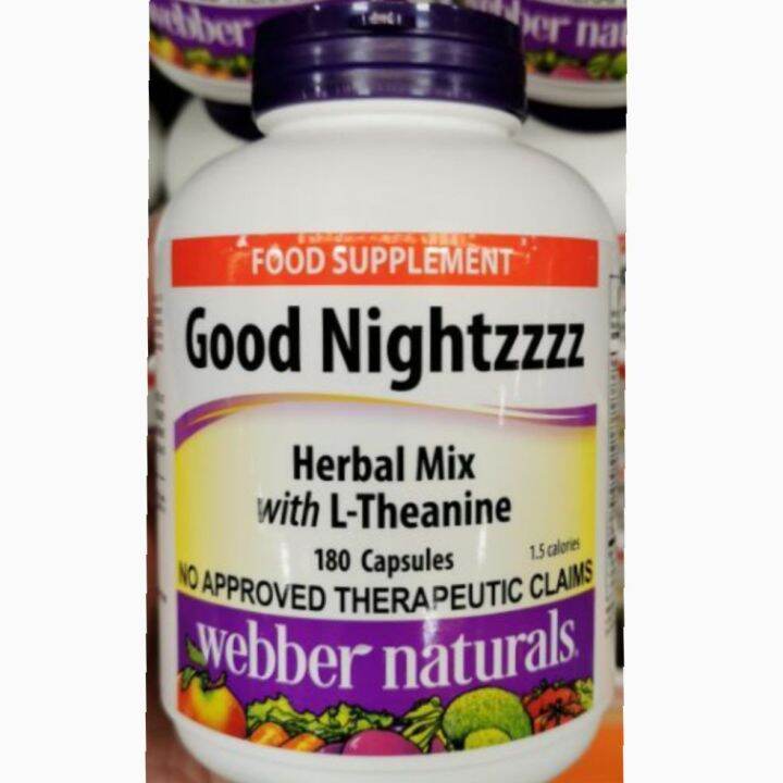Webber Natural Good Night ZZZ Sleep Relax 180 capsule | Lazada PH