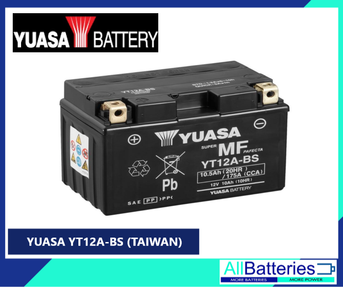 YUASA YT12A-BS (TAIWAN) | Lazada PH