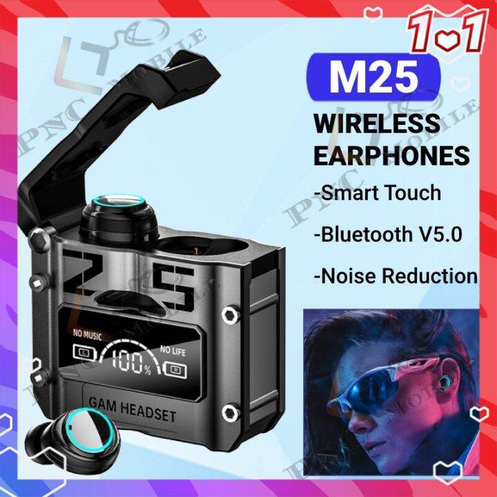 M25 TWS Wireless Headphones Earphones 5.2 Gaming Earphones In-ear ...