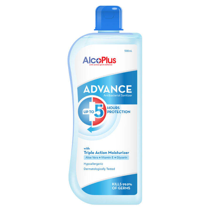 AlcoPlus Advance Antibacterial Sanitizer with Triple Action Moisturizer ...