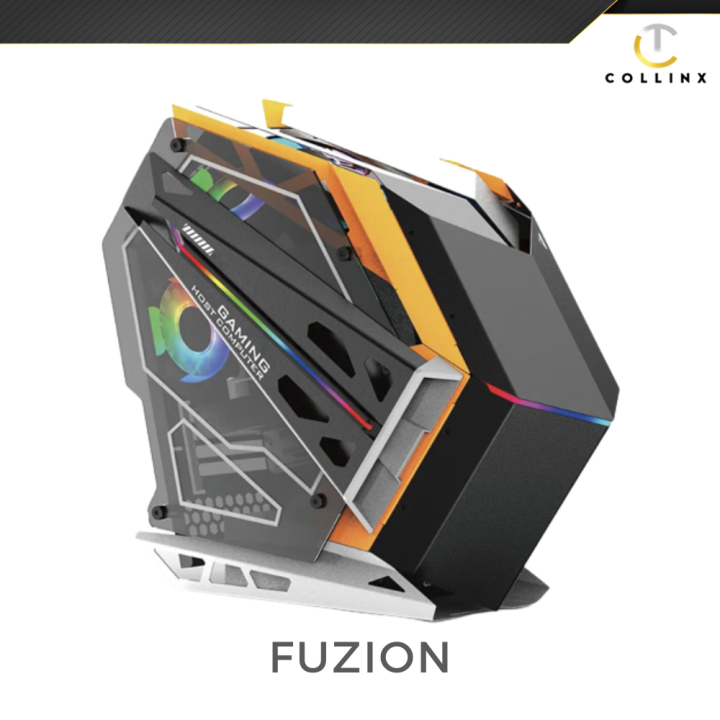 Fuzion Crusader Robot Black Case | Micro ATX Gaming Case | High Quality ...