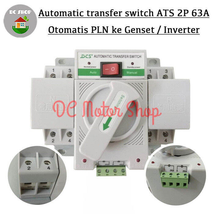 Automatic transfer switch ATS 2P 63A Otomatis PLN ke Genset / Inverter | Lazada Indonesia
