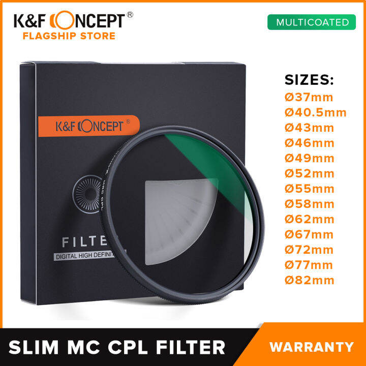 K&F Concept PH Official Multicoated Slim CPL Glass Filter | MCCPL Green ...