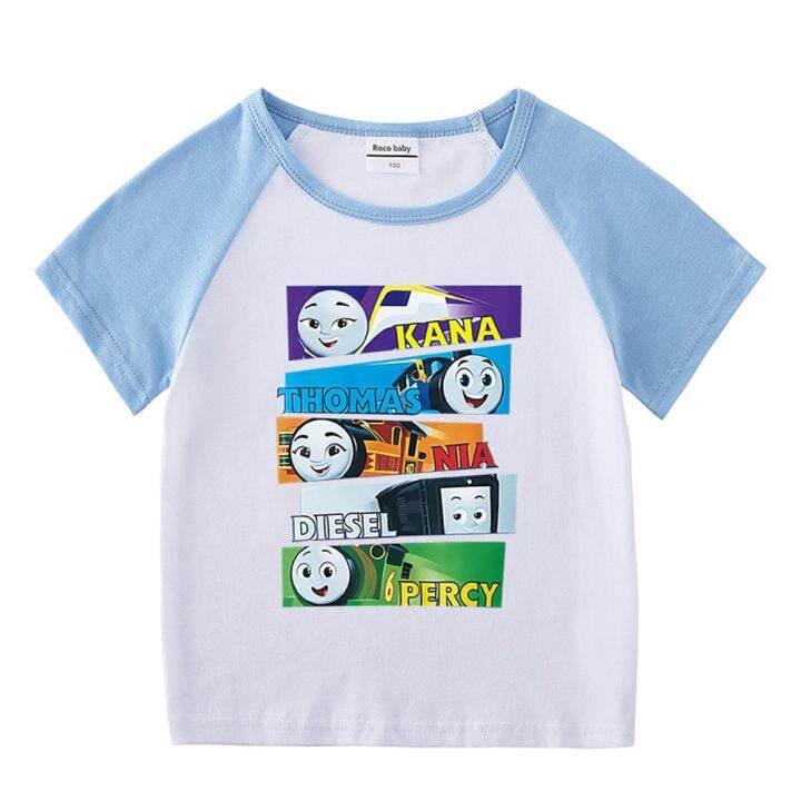 Thomas And Friends Sando เสื้อผ้า T เสื้อสำหรับเด็กเสื้อการ์ตูนขาย1 2 3 ...