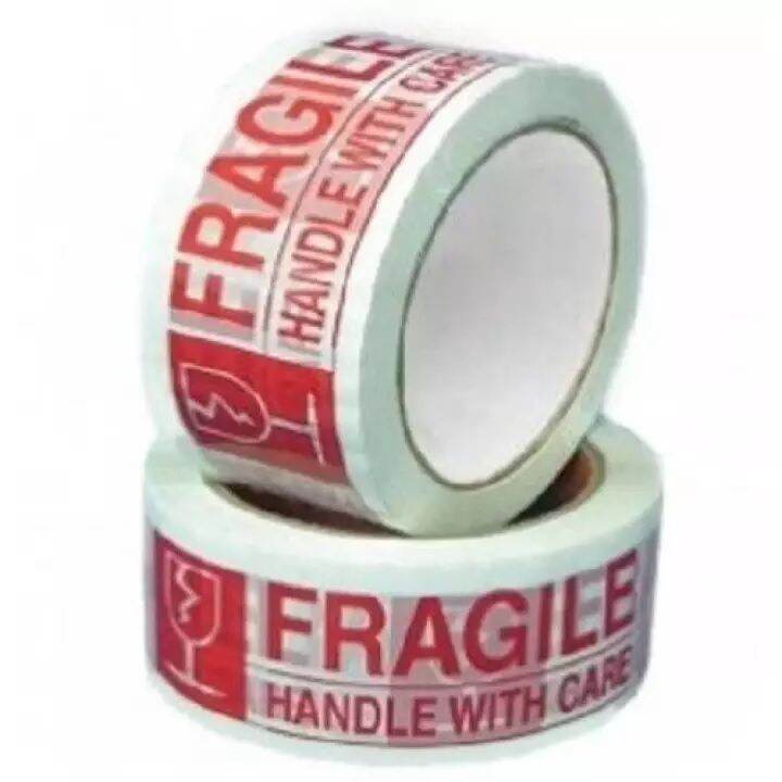 FRAGILE OPP Tape 48MM x 50M x 50Micron - 1 Roll | Lazada