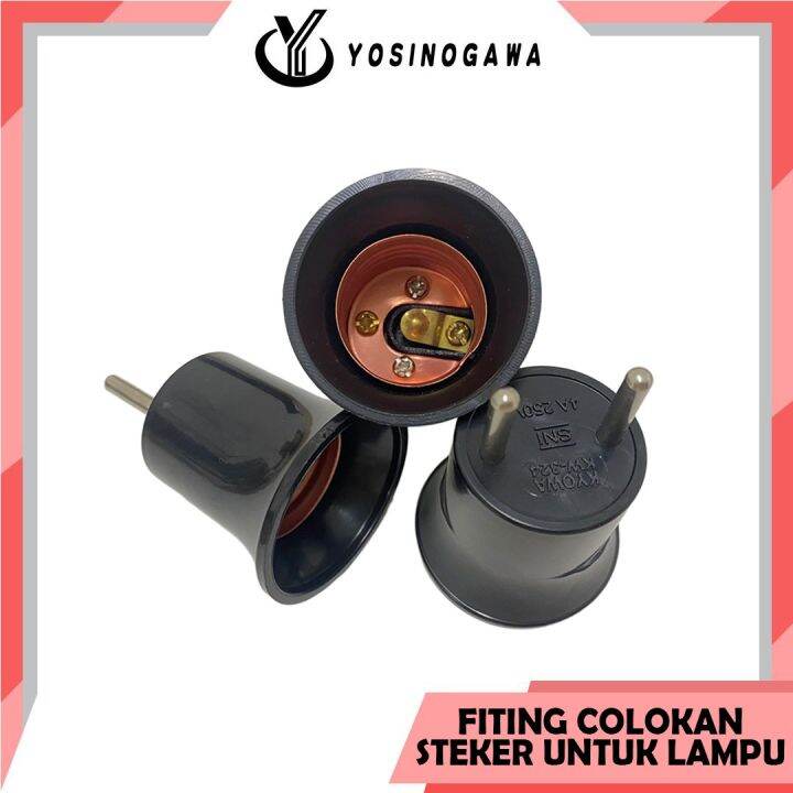 Fitting Colok Lampu Simple dan Mudah Warna Hitam Satu Model ...