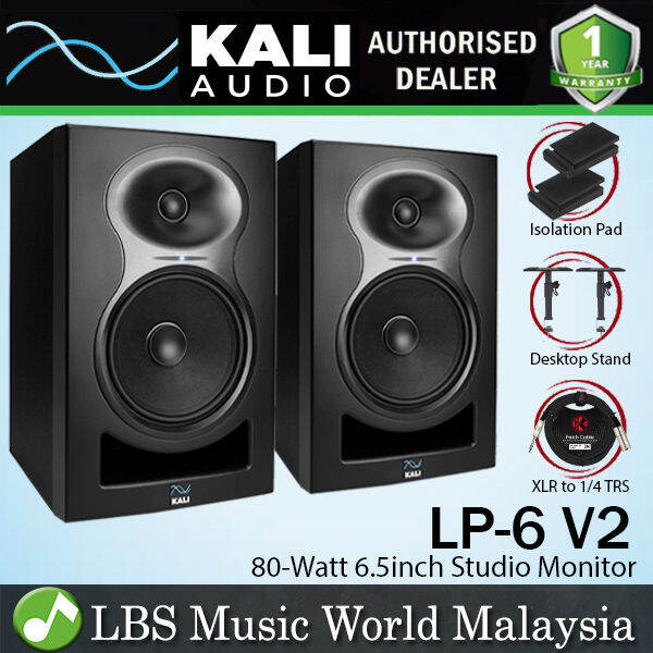 Kali Audio LP-6 V2 80 Watt 6.5 Inch Powered Studio Monitor Speaker - Pair (LP6 V2) | Lazada