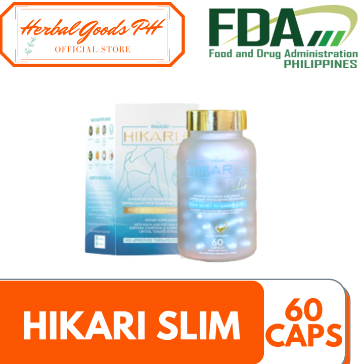 HIKARI SLIMMING CAPSULE GLUTATHIONE Fat Burner and Appetite Suppressant ...