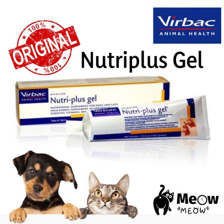 ORIGINAL!! Virbac Nutriplus Gel For Cats & Dogs / Nutri Plus Vitamin Kucing (120g) | Lazada
