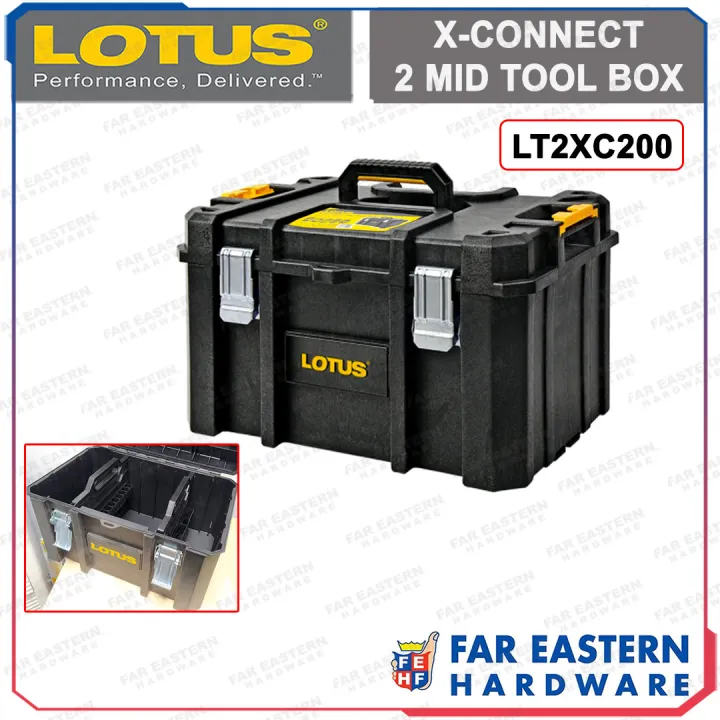 LOTUS X-Connect 2 Top Toolbox Organizer Storage Tool Box LT2XC200 LTTB ...