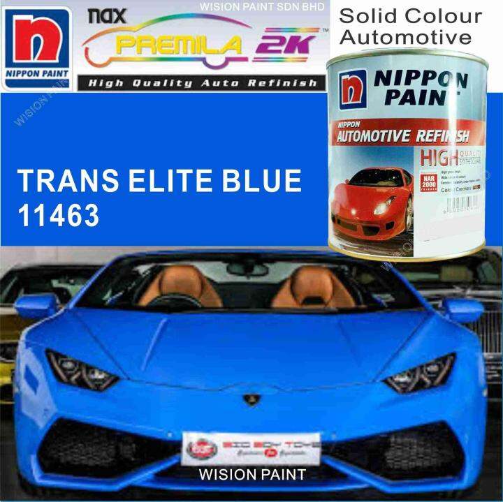 TRANS ELITE BLUE 11463 1L NIPPON AUTOMOTIVE REFINISH PAINT VIA NAX ...