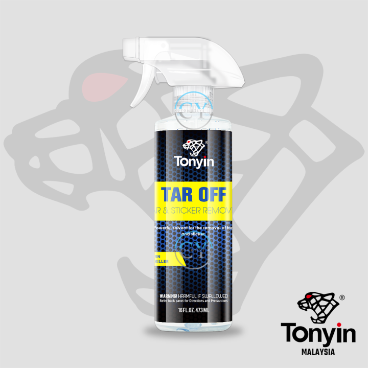 TONYIN Tar Off Tar & Sticker Remover 473ml | Removes Chewing Gum / Tar ...