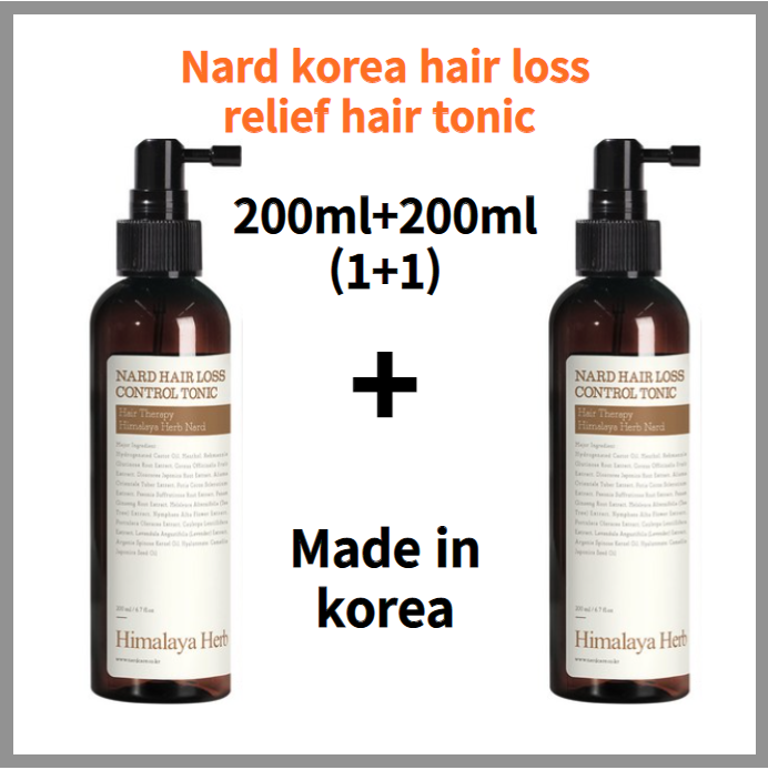 Nard korea hair loss relief hair tonic (1+1) 200ml+200ml 2set 22 amino acids Hydrating the scalp ...