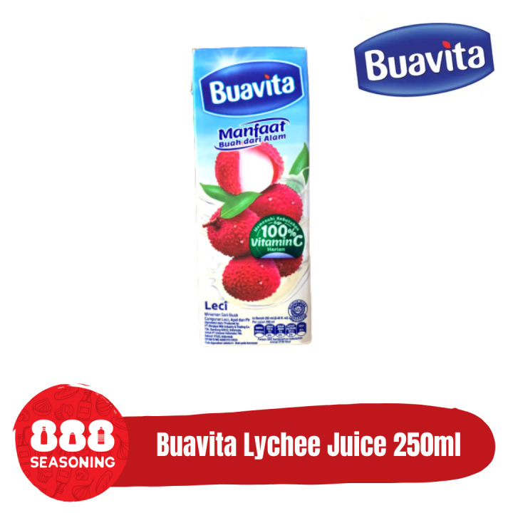 BUAVITA LYCHEE JUICE (Jus Leci Sari Buah Asli) 250ml | Lazada Indonesia
