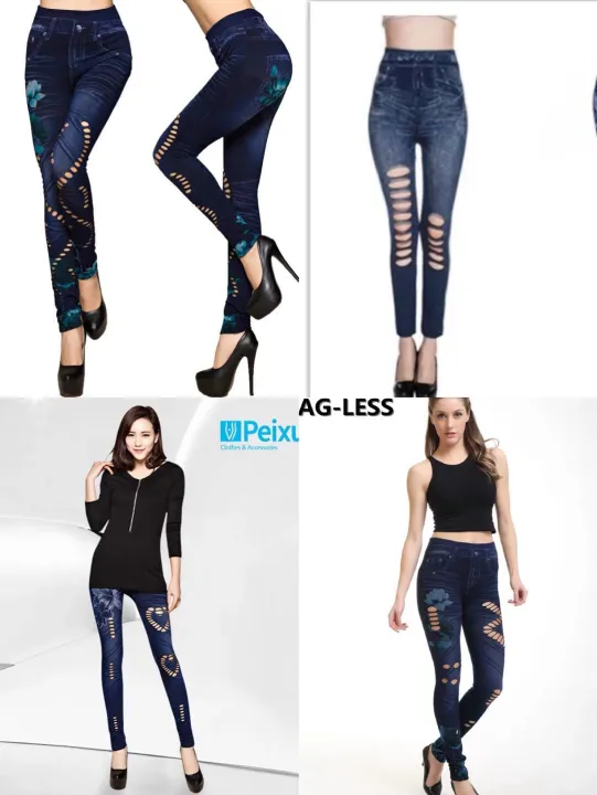 Rotten jeans female tide hole 2020 European and American fashion ...