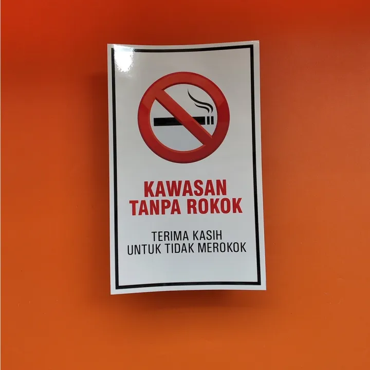 Stiker - Kawasan Tanpa Rokok - Stiker Terimakasih Untuk Tidak Merokok ...
