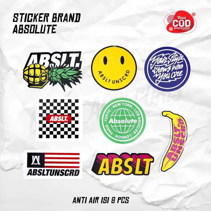 sticker pack brand / stiker distro brand lokal indonesia anti air ...