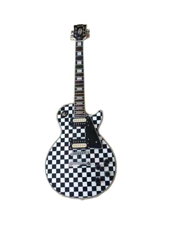Gibson Les Paul Custom Electric Guitar Checkerboard Mahogany Body ...
