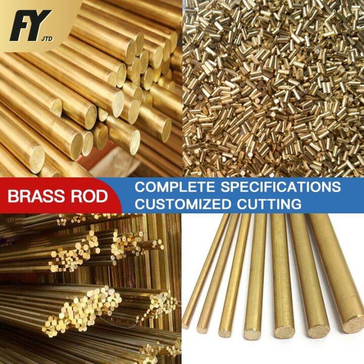 Custom size Brass rod any length can cut diameter form 1mm to 120mm ...