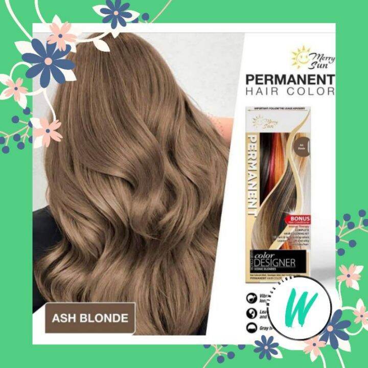 ORIGINAL! Merry Sun Permanent Hair Color ASH BLONDE!! | Lazada PH