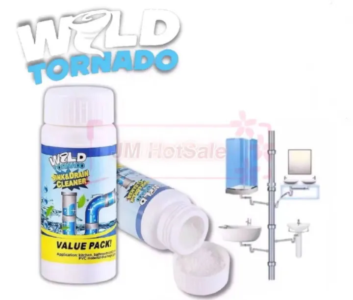 Original Wild Tornado Powerful Sink & Drain Cleaner Quick Foaming High ...