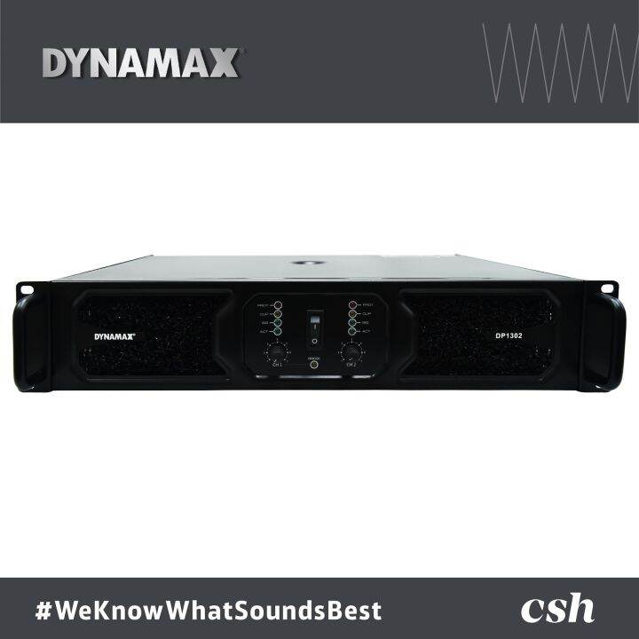 DYNAMAX DP1302 1300W 2 channel power amplifier | Lazada