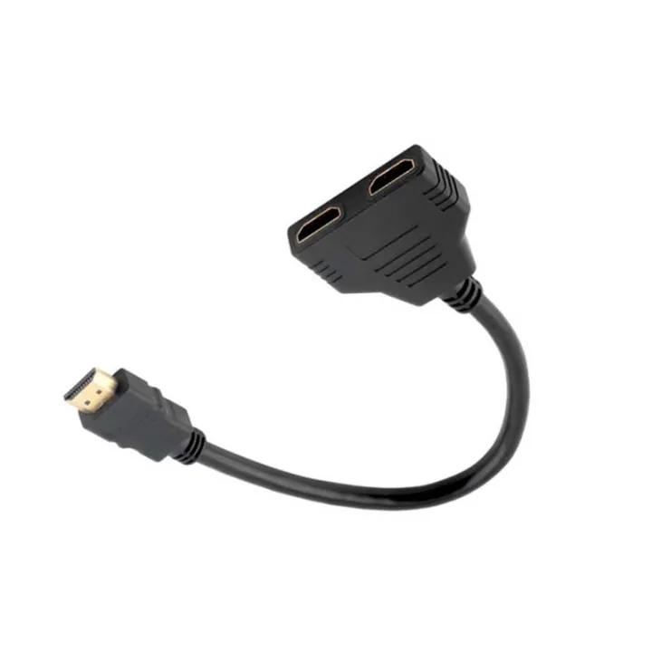 New Hdmi 1-in-2 cable distributor 1-in-2-out 1-in-2 HD shared computer ...
