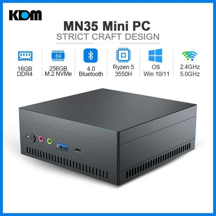 MN35 Mini PC มินิพีซี AMD Ryzen 5 3550H Quad-Core 8 Threads 2.4G/5G ...