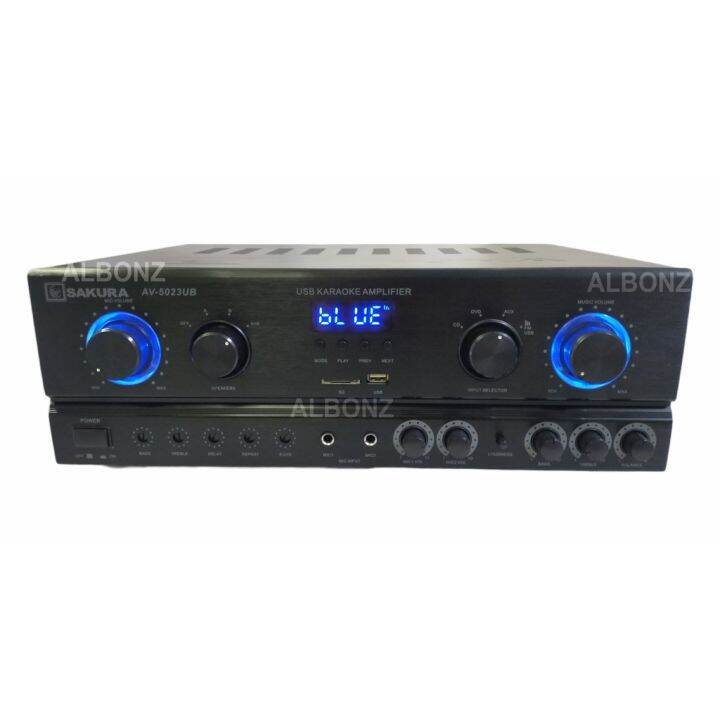Sakura AV-5023UB (550W x 2)(ORIGINAL) USB Karaoke Amplifier | Lazada PH