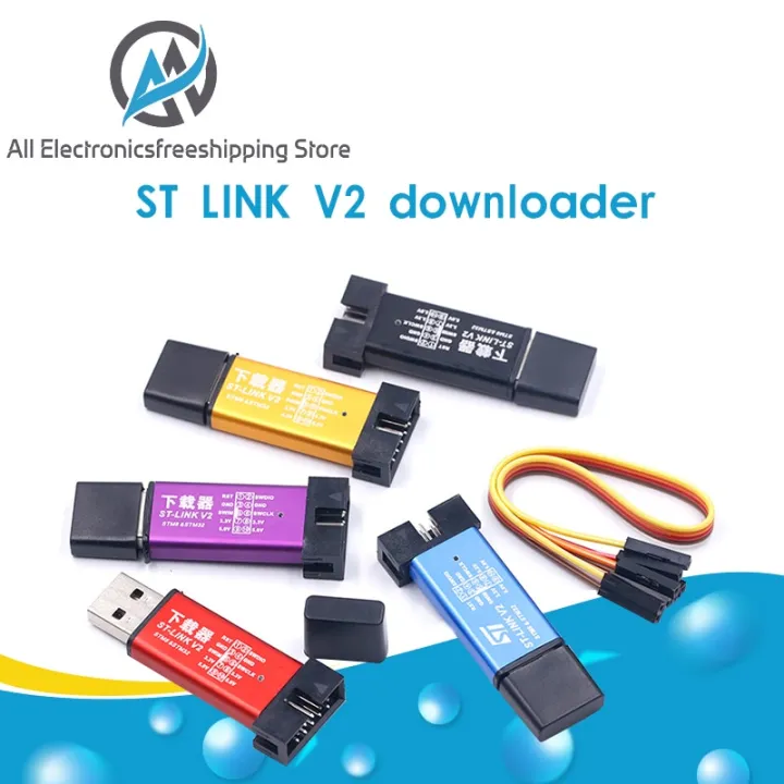 ST LINK Stlink ST-Link V2 Mini STM8 STM32 Download Programmer Programming With Cover DuPont ...