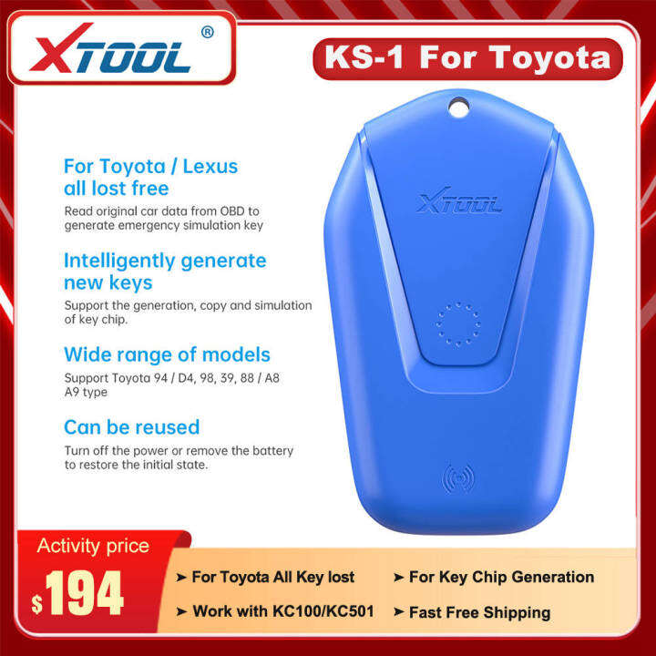XTOOL KS-1สำหรับ Toyota All Key Lost Key สำหรับ Toyota Smart Key สำหรับ ...
