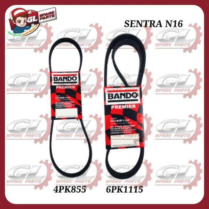 FAN BELT NISSAN SENTRA N16 BANDO ORIGINAL 4PK855 6PK1115 6PK1110 | Lazada