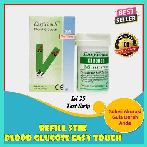 PROMO Terbaru easy touch strip tes gula darah stik tes gula darah isi ...