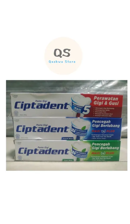 Ciptadent 120 gr - maxi 12 plus / maxi complete - pasta gigi | Lazada ...